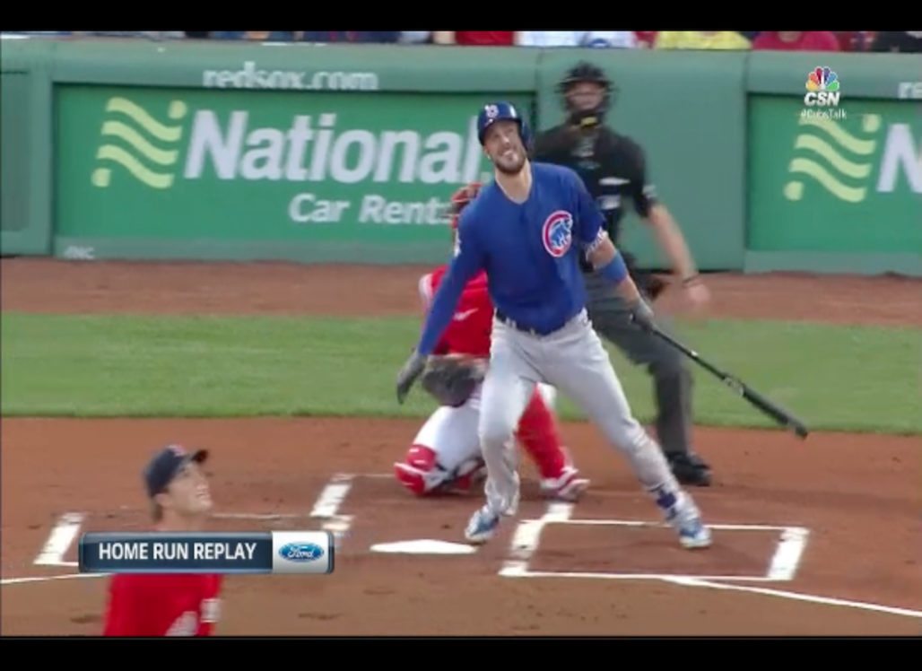 Kris Bryant Crushes 450-Foot Home Run Over The Green Monster