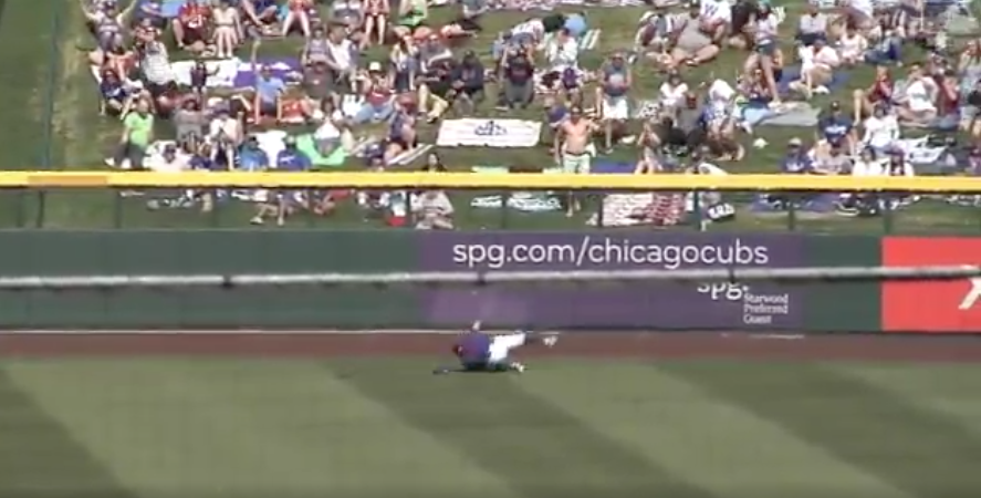 Albert Almora Jr. With A Spectacular Catch