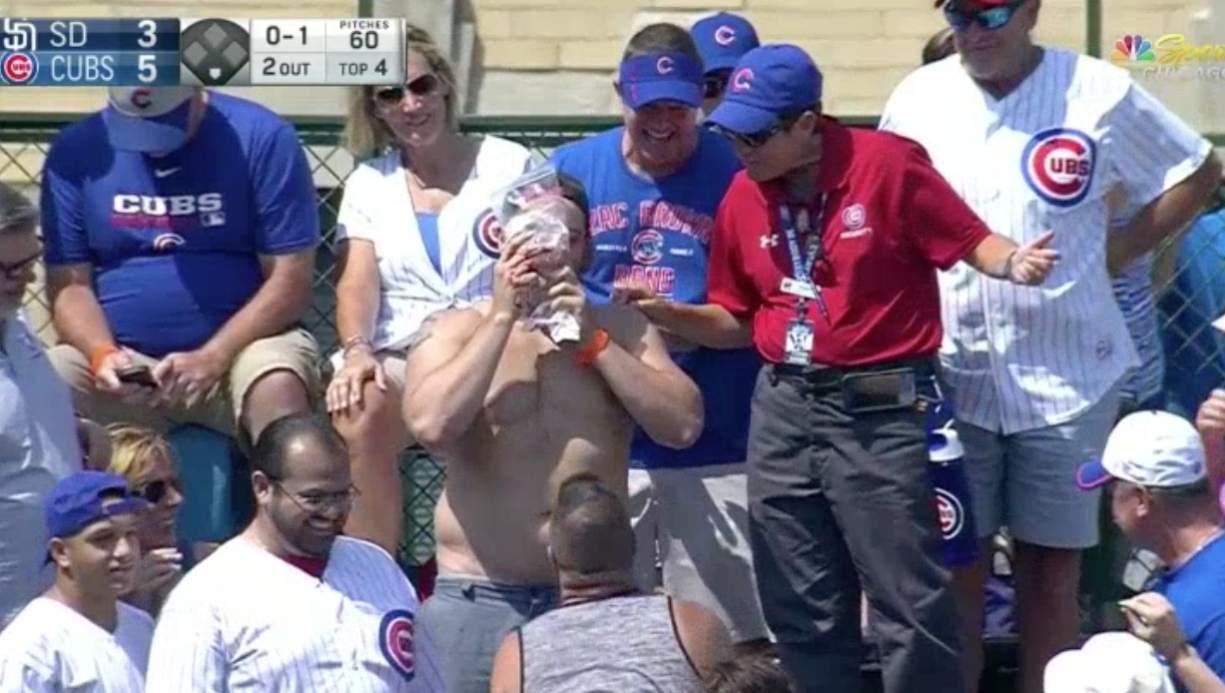 VIDEO: Cubs Fan Left With Bloody Face After Trying To Get HR Ball