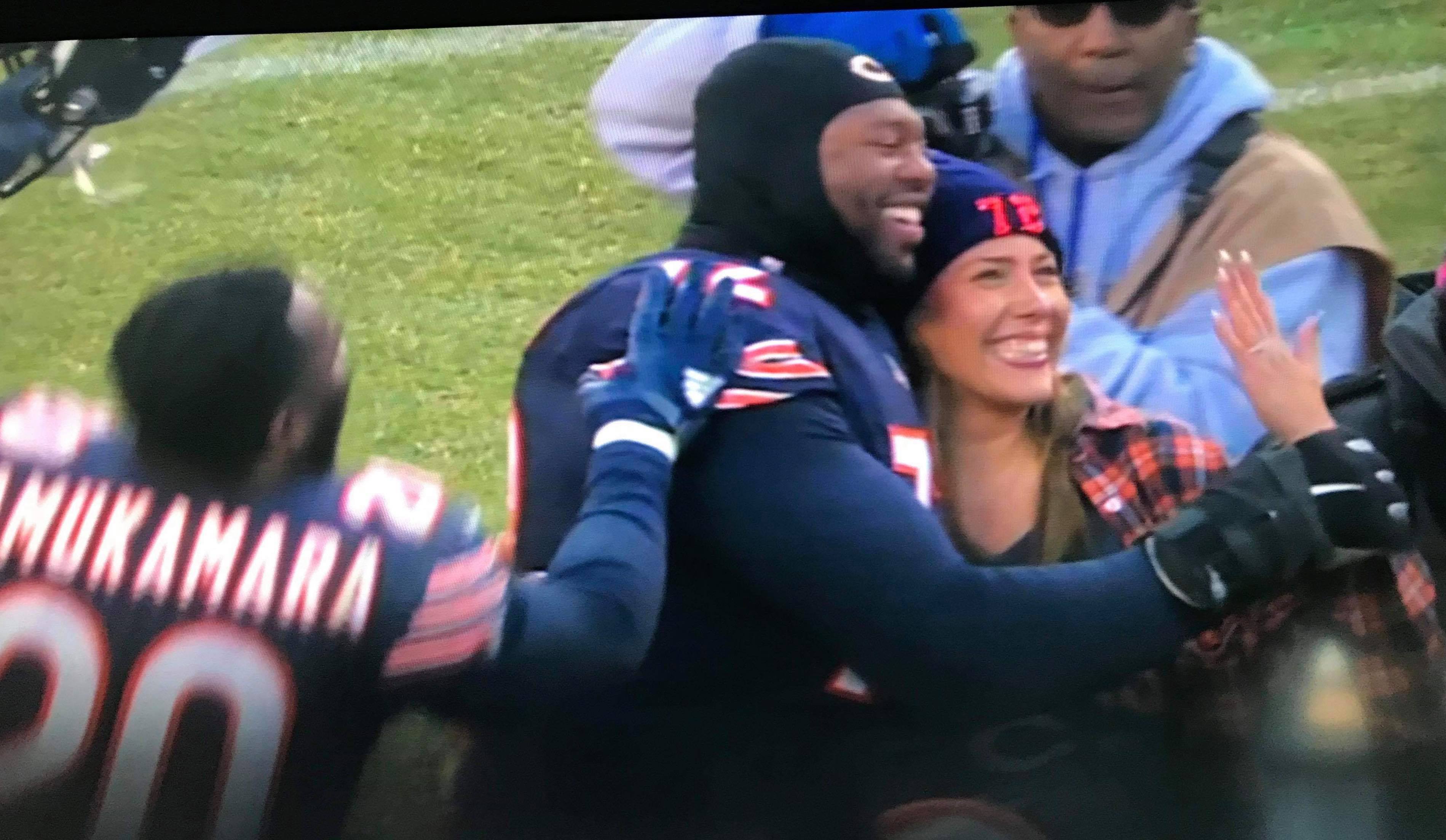 Bears LT Charles Leno Celebrated NFC North Title in Best Way Possible