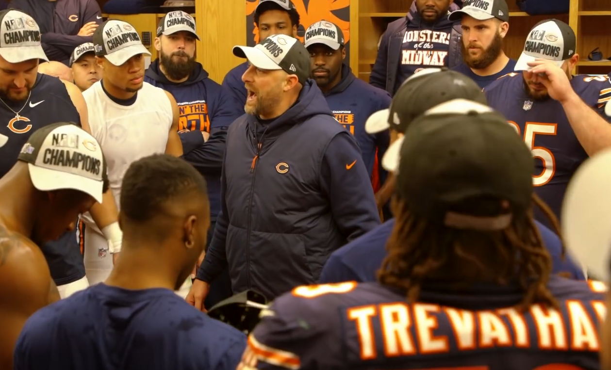 Matt Nagy Reveals Speech That Rallied Bears After Collapse in Green Bay