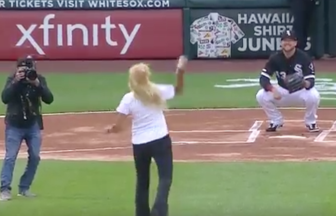 New Candidate For The Best First-Pitch Ever Before White Sox Game