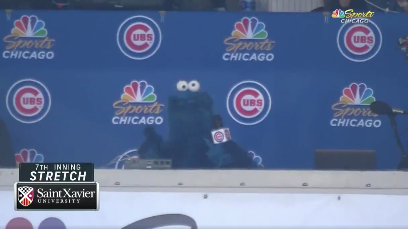 The Cookie Monster Sings The Best 7th Inning Stretch Ever