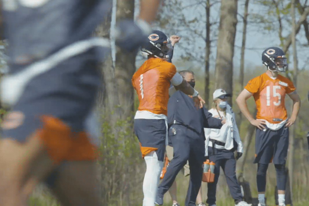 WATCH: John DeFilippo Celebrates After Nice Justin Fields Throw