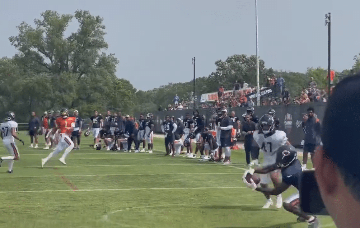 VIDEO: Justin Fields Throws Absurd TD After Evading Pressure