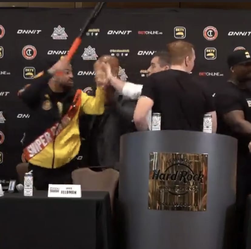 VIDEO: Former UFC Fighter Mike Perry Pulls Out A BAT On His Opponent!