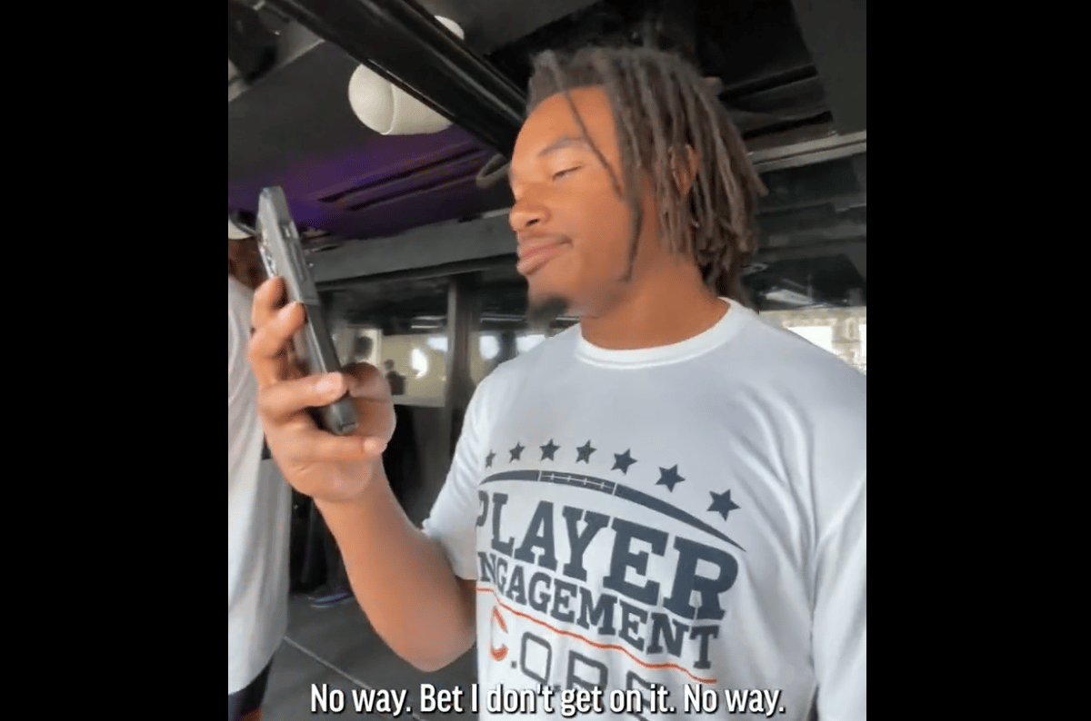 VIDEO: Velus Jones Has No Fear. Except Heights Because He's All Of Us