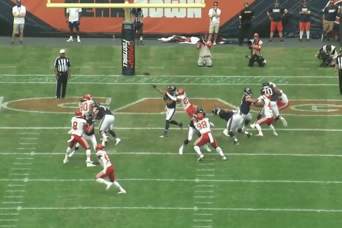 VIDEO: Former QB Loses Mind Over "Stupid Good" Justin Fields Throw