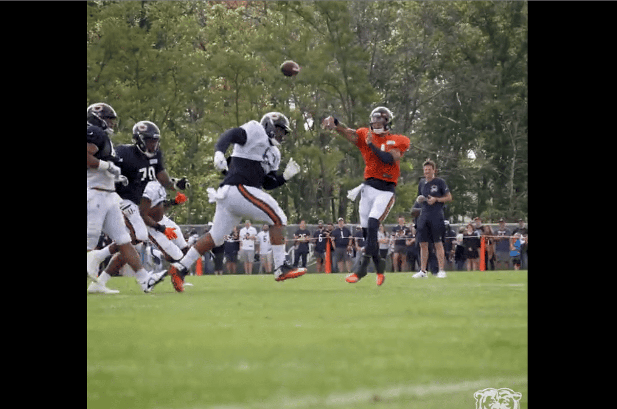 VIDEO: Justin Fields Saved His Best Throw For Last Day Of Camp