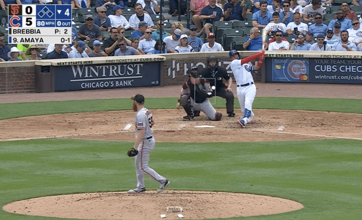 Miguel Amaya Nick Castellanos'd Jon "Boog" Sciambi