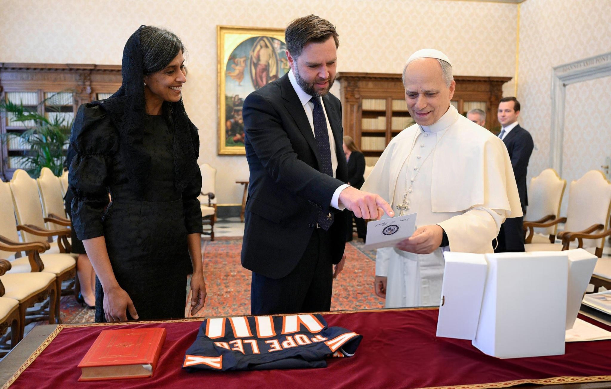 JD Vance Presented Pope Leo XIV With A Special Bears Gift