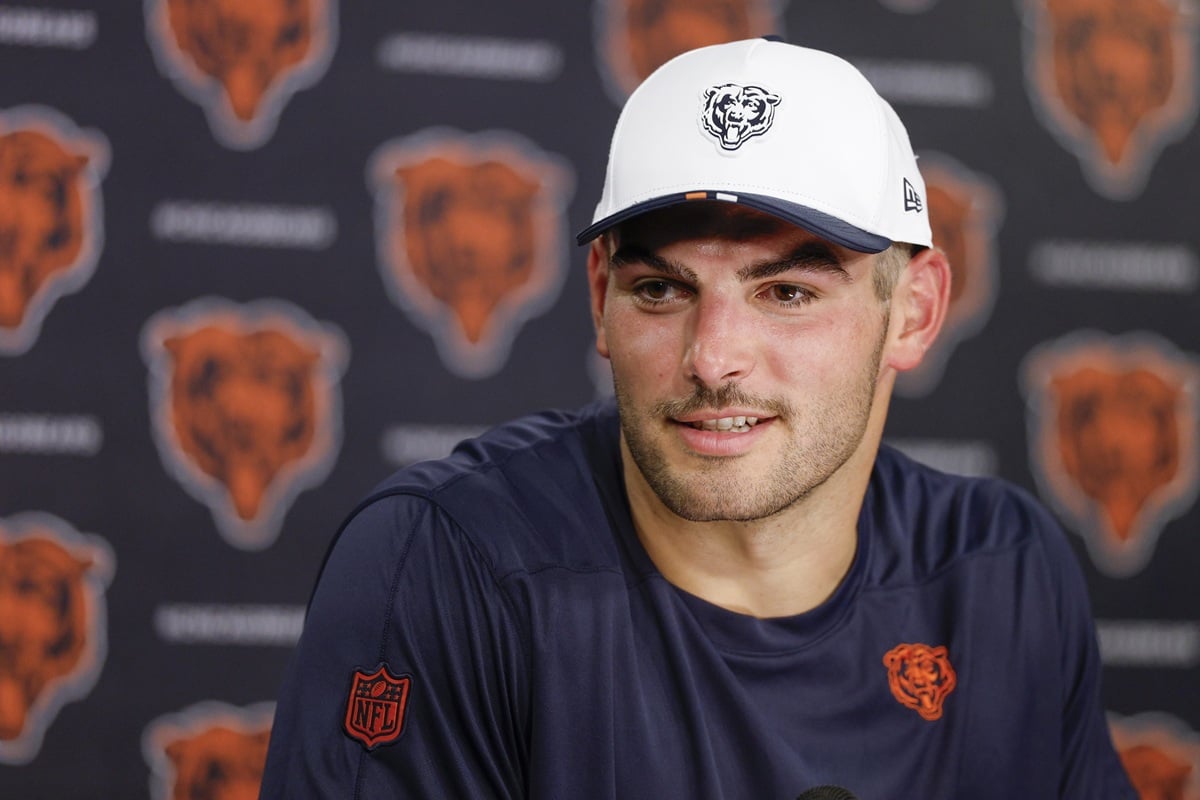 Cole Kmet Couldn't Hide How Nervous He Is About Colston Loveland